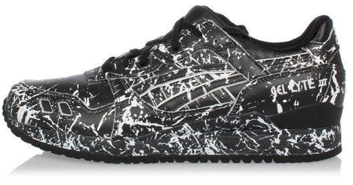 Asics Leather And Fabric Gel-Lyte Iii Sneakers in Black | Lyst UK