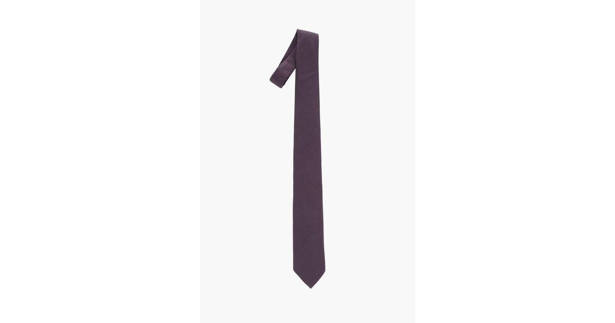 Corneliani Cc Collection Geometrical Patterned Silk Tie in Purple for ...