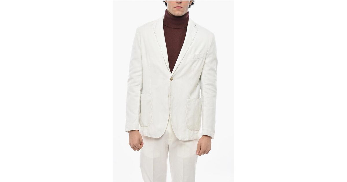 Corneliani Cc Collection Cotton-Blend Jacket With Two Vents And Classic ...