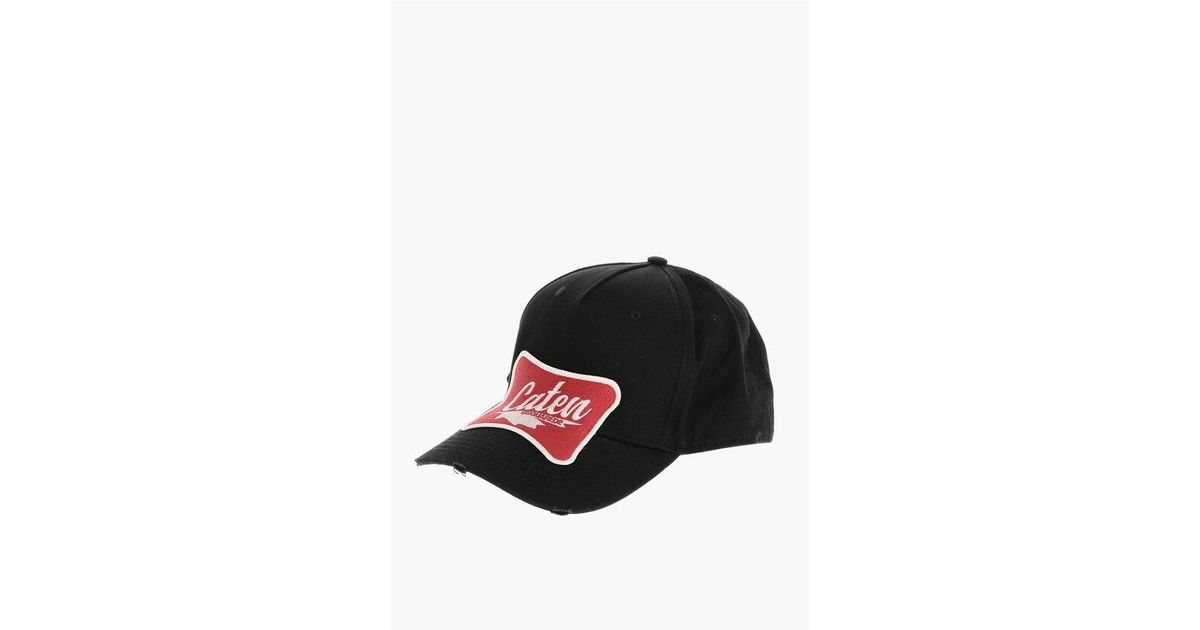DSquared² Solid Color Real Canadian Twins Cap With Contrasting Patch in ...