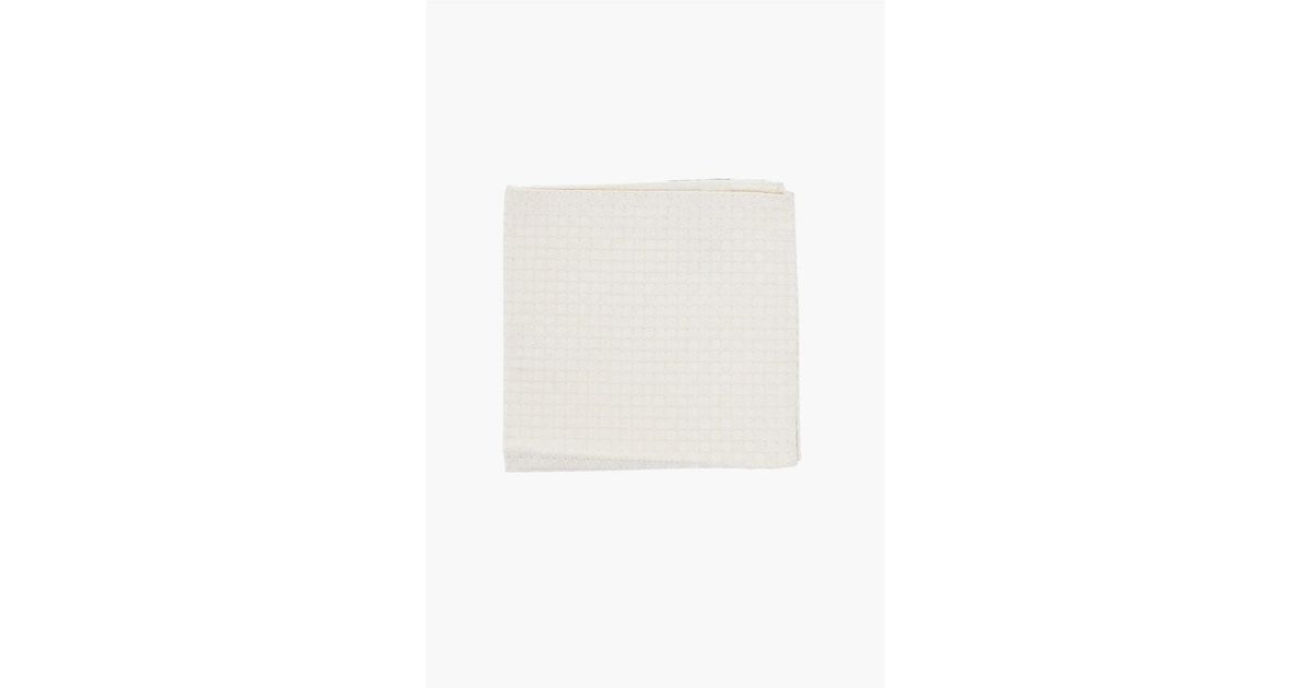 Corneliani Cc Collection Silk Pocket Square With Jacquard Motifs in ...