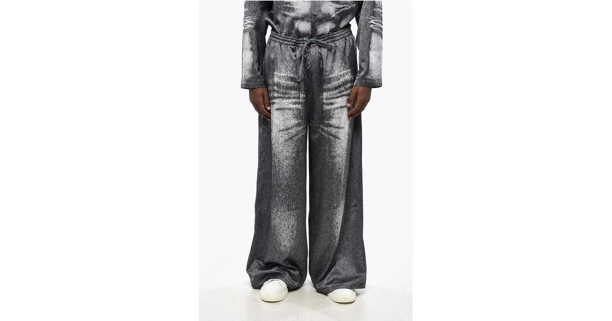 DIESEL Savage X Fenty By Rihanna Satin Pajama Pants in Black | Lyst UK