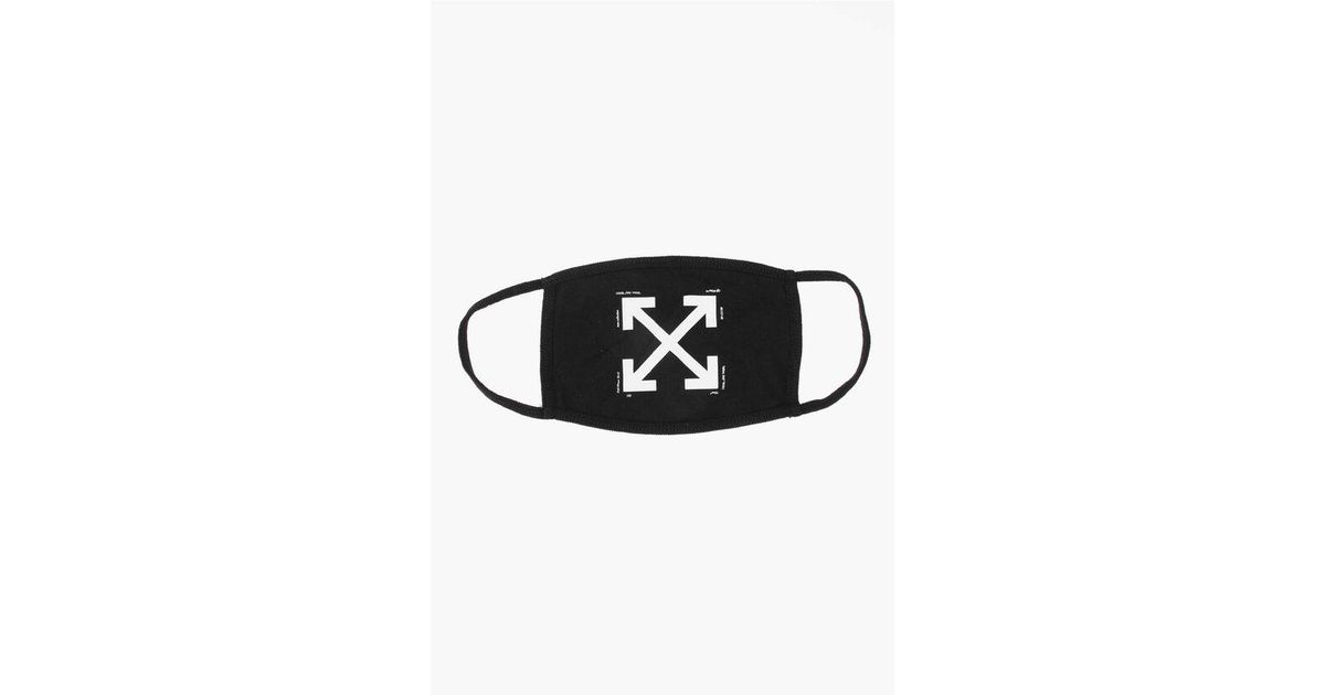 Off-White c/o Virgil Abloh Two-Tone Cotton Face Mask in Black for Men ...