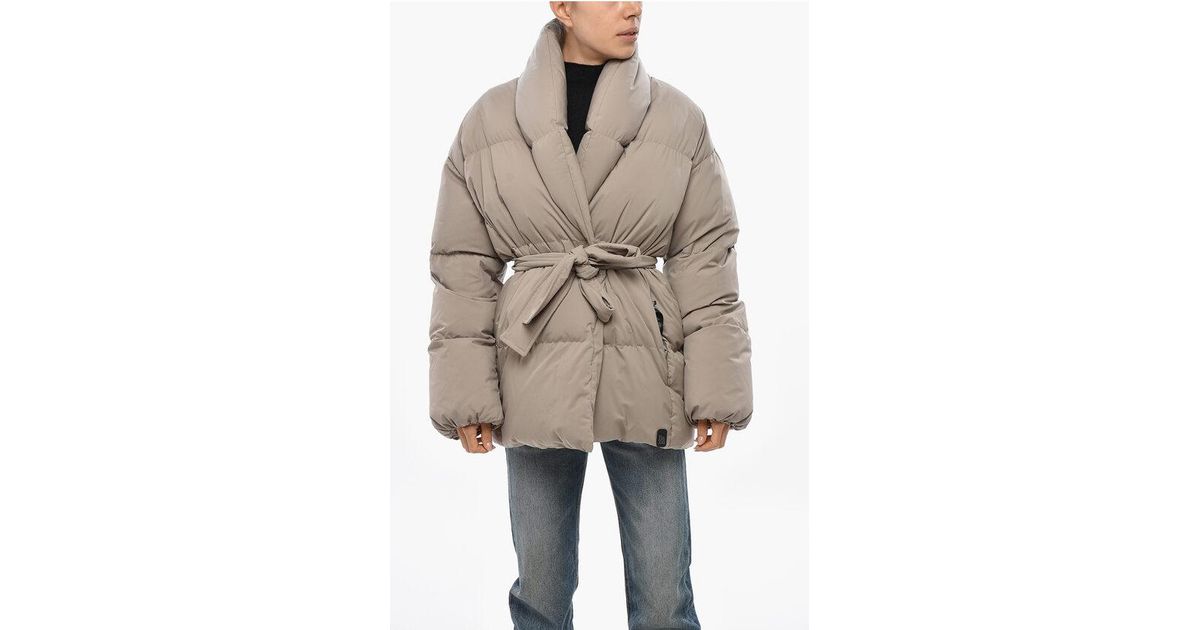 Bacon Double-Breasted New Dada Down Jacket in Natural | Lyst UK