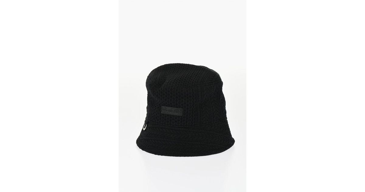 Jacquemus Braided Motif Knitted Le Bob Belo Bucket Hat in Black | Lyst UK