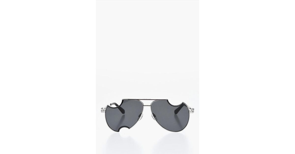 Off-White c/o Virgil Abloh Aviator Dallas Sunglasses With Meteor Design ...