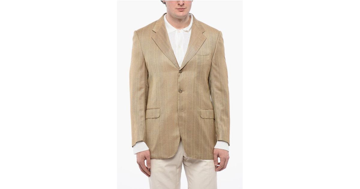 C.C. BROTHERS Side Vents Notch Lapel 2-Button Fully-Lined Blazer in ...