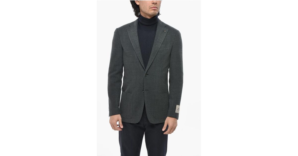 Corneliani Cc Collection Virgin Wool Jacket With Two Vents And Classic ...