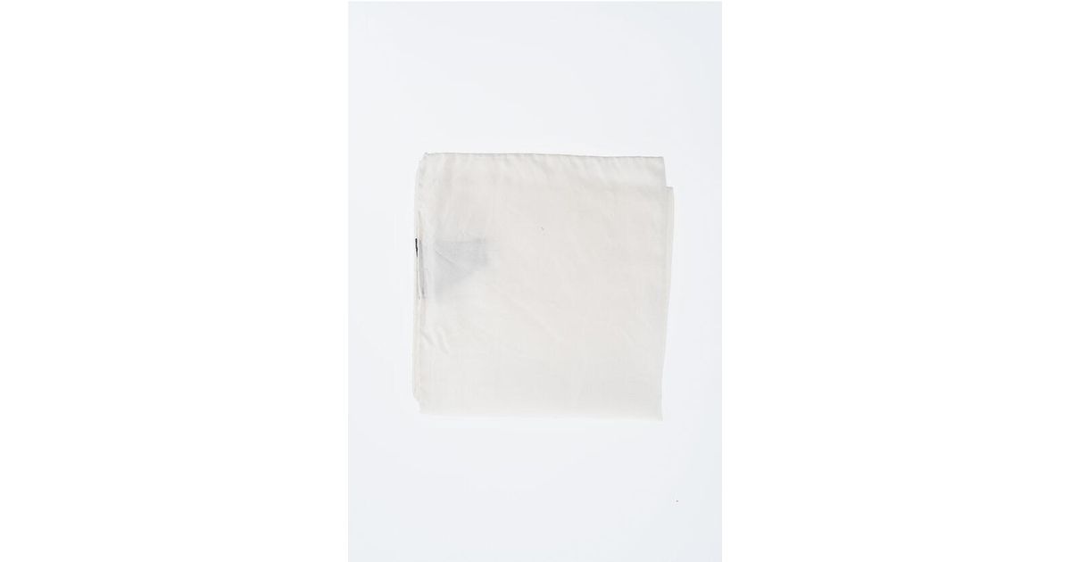 Corneliani Solid Color Silk Pocket Square in White for Men | Lyst UK