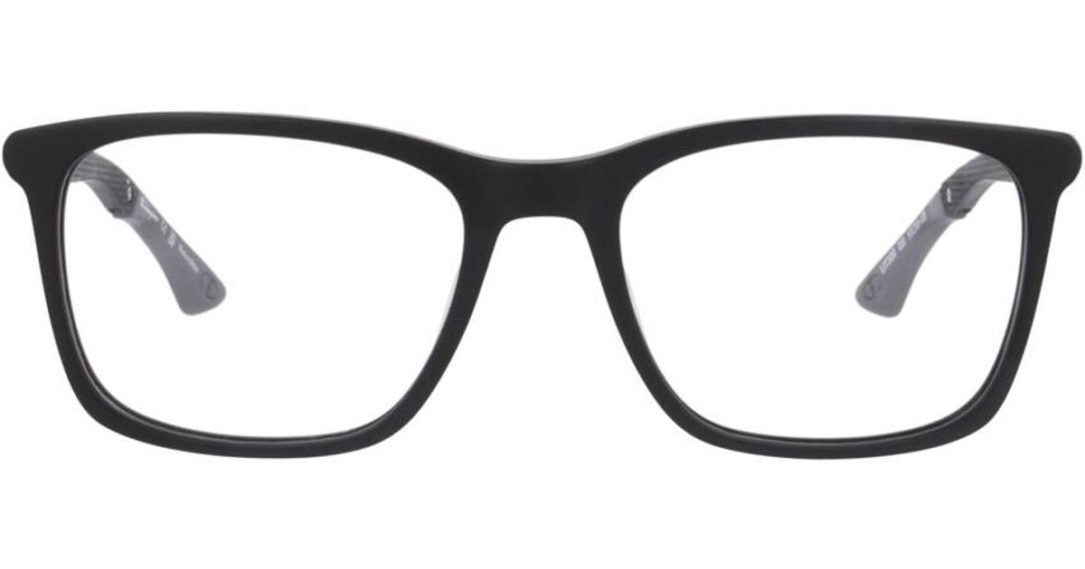 Champion Square Acetate Eyeglasses Online in Black for Men | Lyst UK