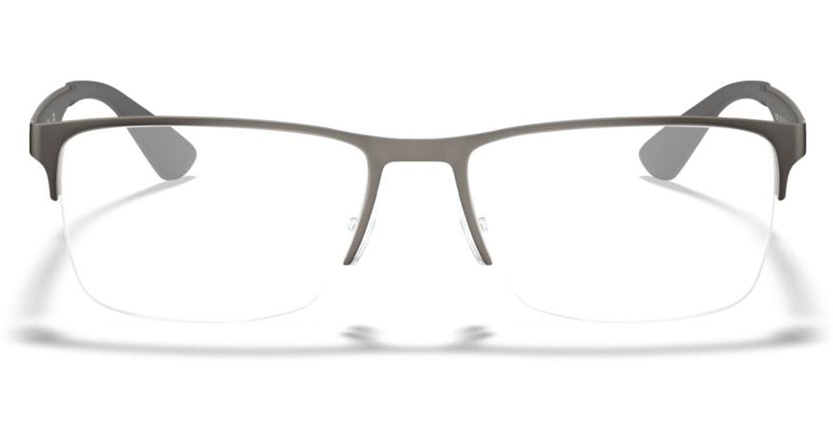 Ray-Ban Rectangle Metal Eyeglasses Online in Black | Lyst UK