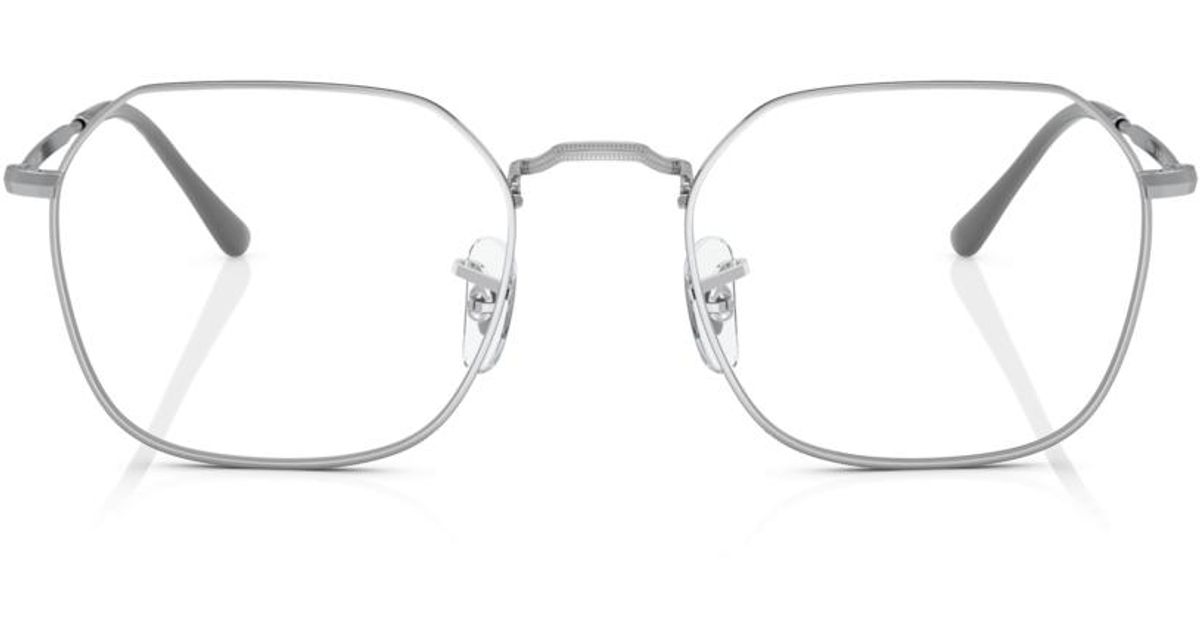 Ray-Ban Irregular Metal Eyeglasses Online in Black | Lyst UK