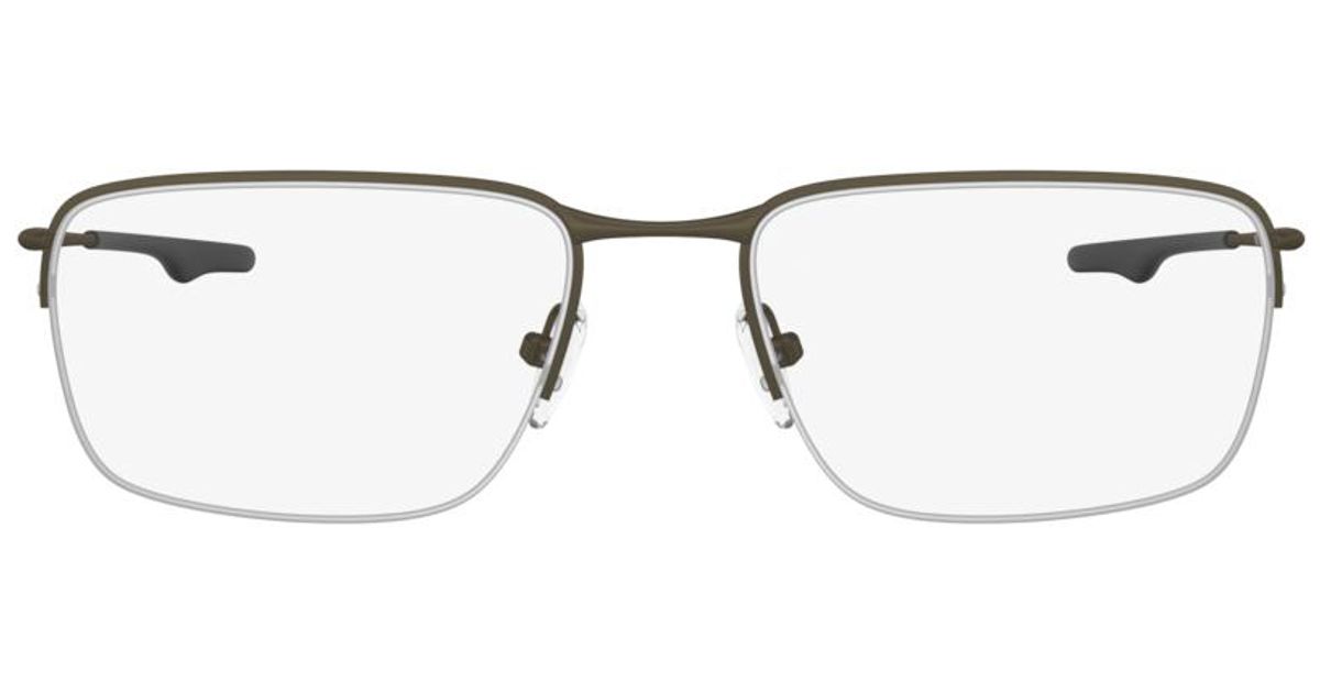 Oakley Square Titanium Eyeglasses Online in Black for Men | Lyst UK
