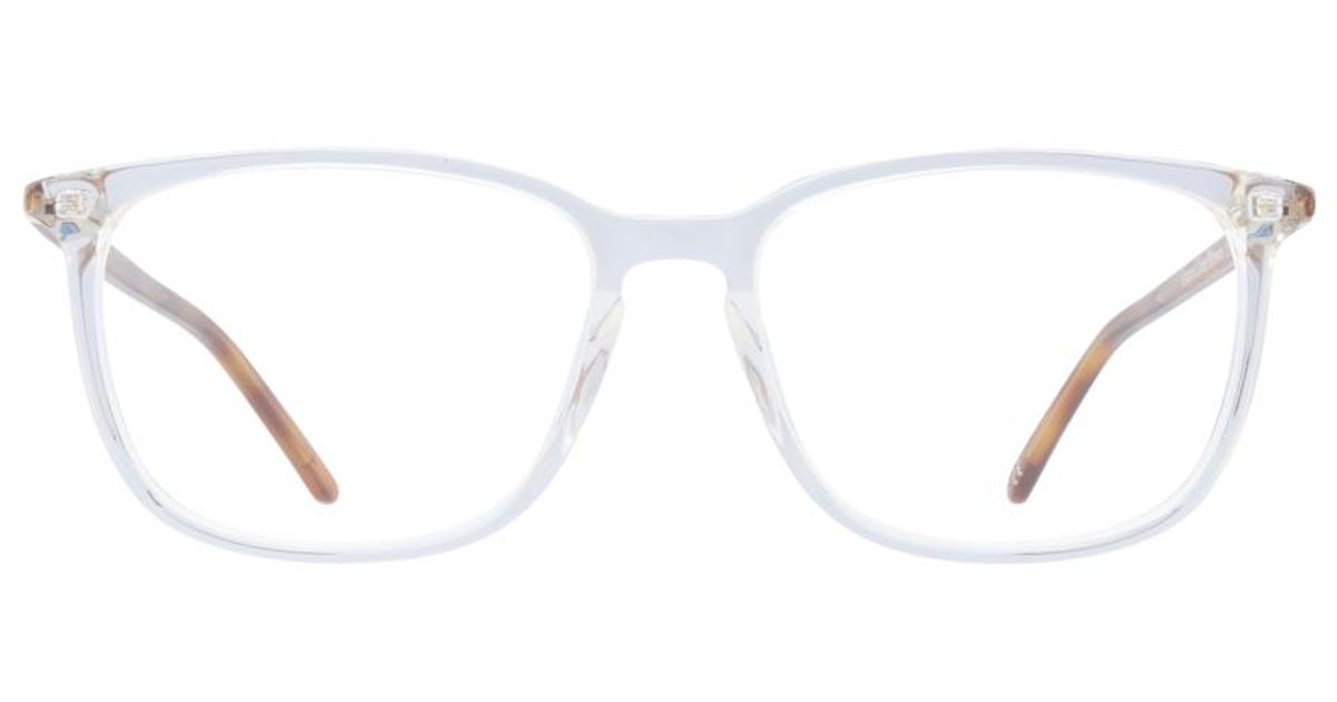 London Retro Clear/ Rectangle Acetate Eyeglasses Online in Black | Lyst UK