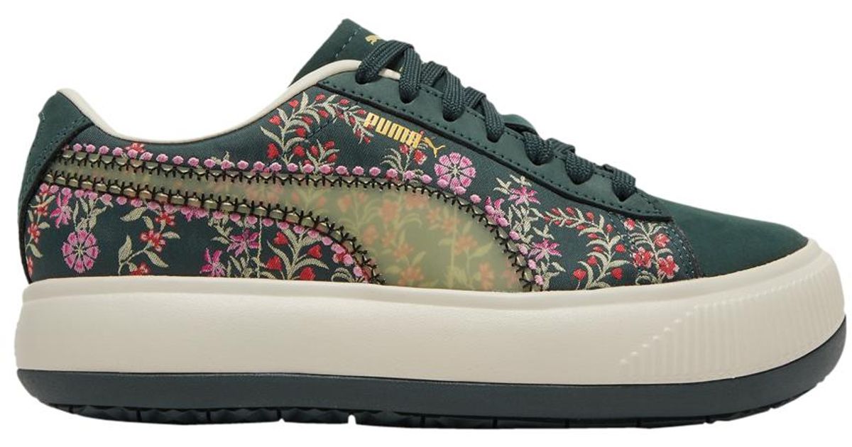 PUMA Liberty Of London X Suede Mayu 'floral' in Gray | Lyst