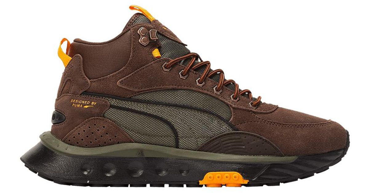 PUMA Wild Rider Mid 'beef & Broc' in Brown for Men | Lyst