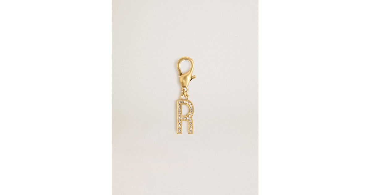 Golden Goose Letter R Charm in Natural | Lyst