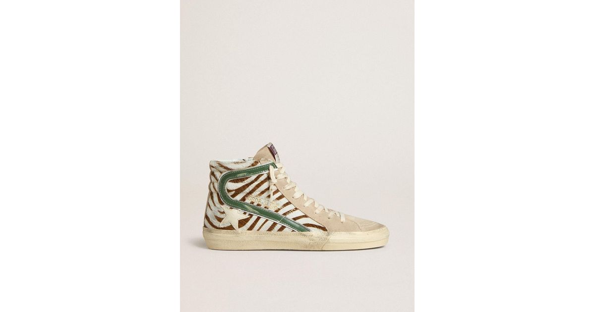 Golden Goose Slide in Natural | Lyst