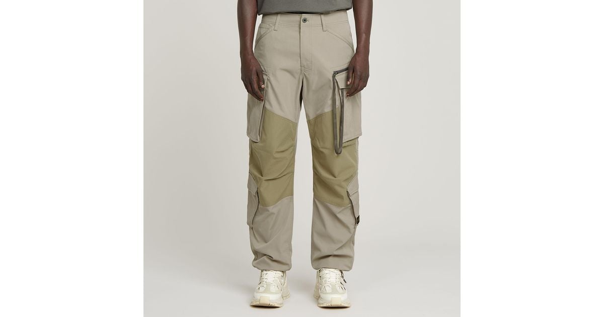 G-Star Rovic Zip 3D Loose Pants in Natural for Men | Lyst