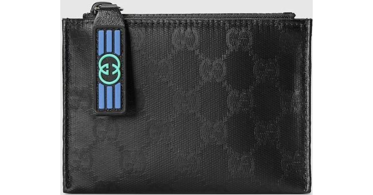 Gucci GG Crystal Card Case in Black for Men | Lyst