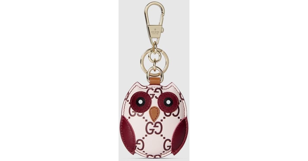 Gucci Owl-Shaped Bag Charm, Leather in Pink | Lyst