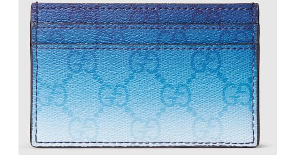 Gucci Chroma Card Case, Fabric in Blue for Men | Lyst UK