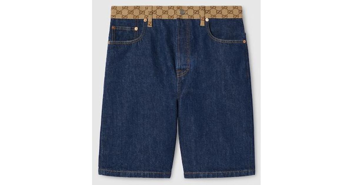 Gucci Denim Shorts in Blue for Men | Lyst UK