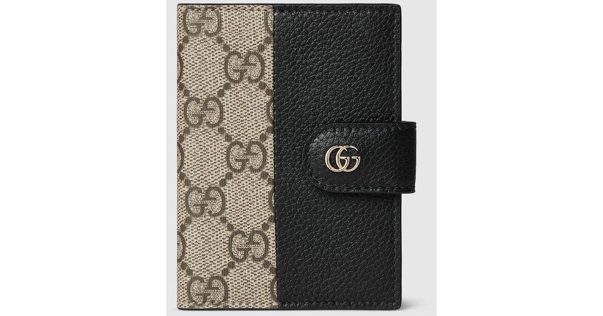 Gucci Bi-Colour Gg Marmont Card Case | Lyst