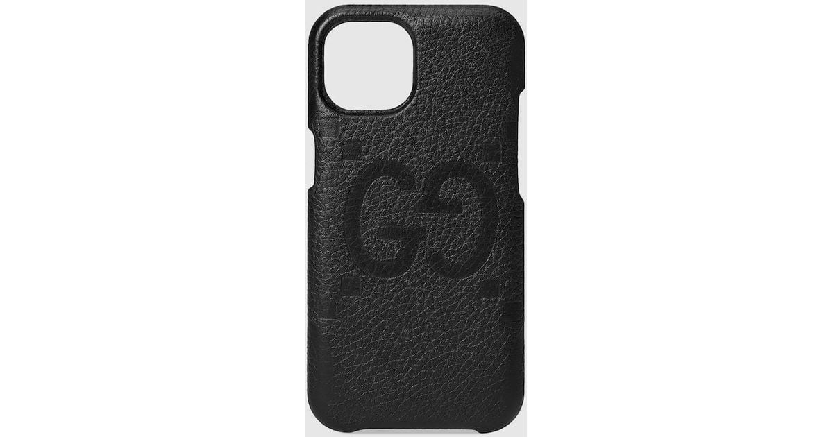 Gucci Jumbo Gg Iphone 15 Case in Black for Men | Lyst