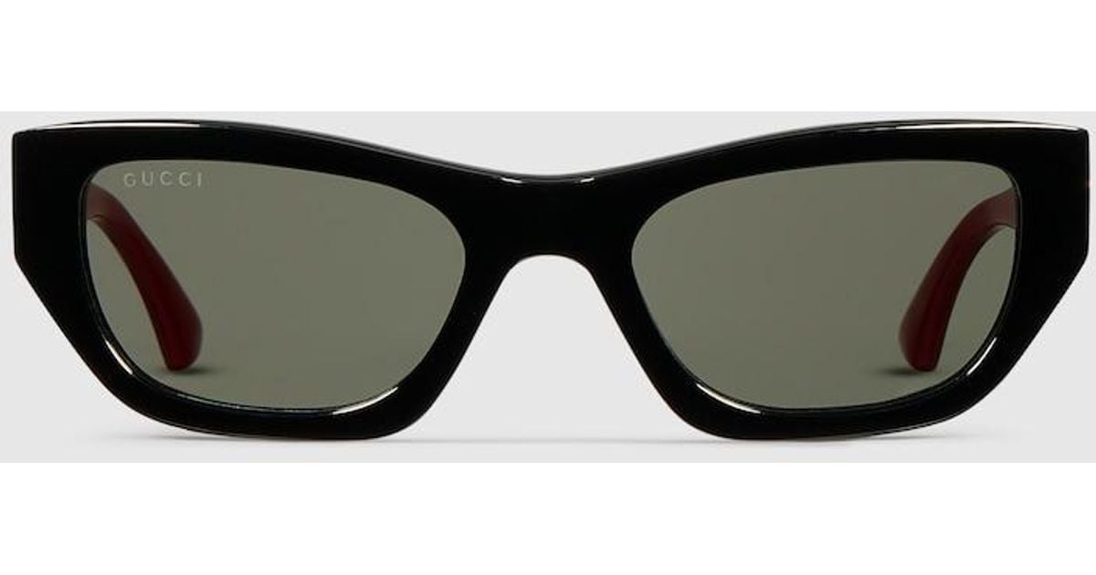 Gucci Cat-Eye Sunglasses in Brown | Lyst UK
