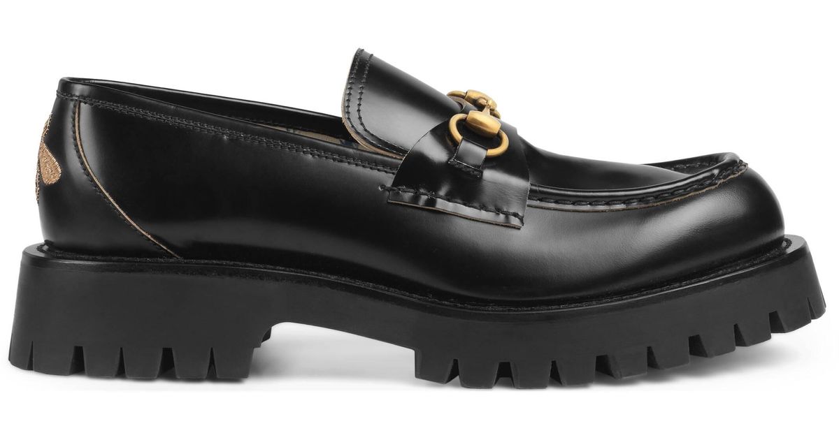 Mocassins à semelle épaisse Gucci pour homme en coloris Noir | Lyst