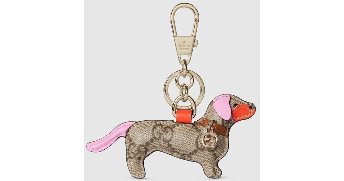 Gucci Dog-Shaped Bag Charm in Metallic | Lyst