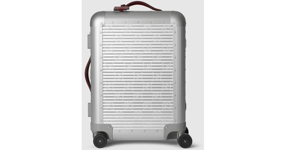 Gucci Porter Cabin Plus Trolley in Gray for Men | Lyst