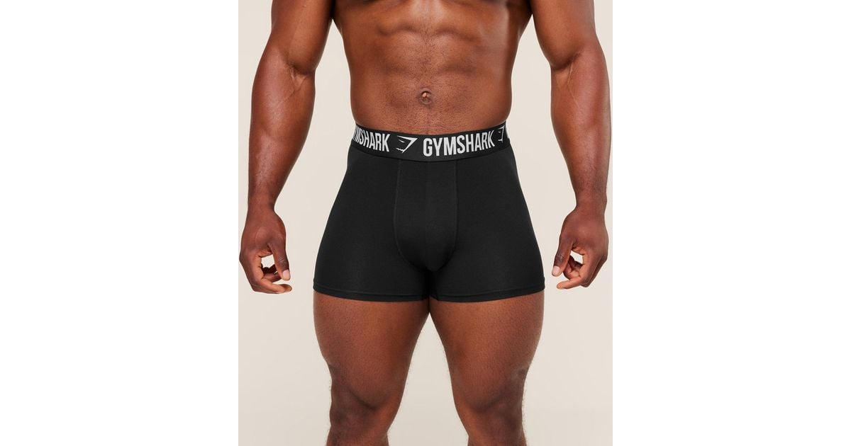 GYMSHARK Boxer Brief 3Pk in Black for Men | Lyst UK