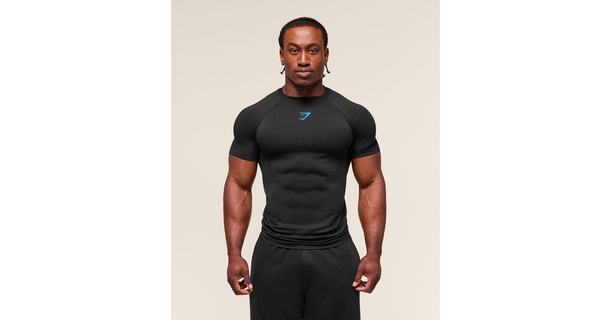 GYMSHARK Onyx 5.0 Seamless T-Shirt in Black for Men | Lyst UK
