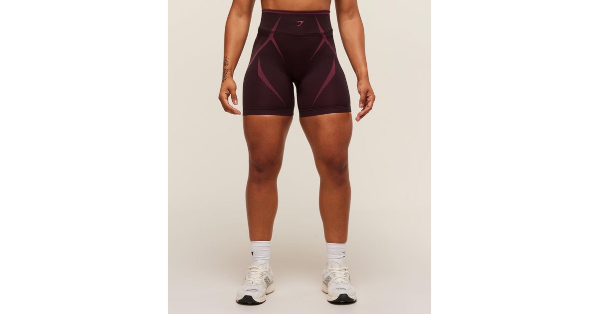 GYMSHARK Apex Lift Seamless Shorts in Red | Lyst UK