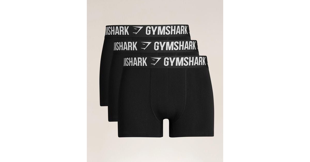 GYMSHARK Boxer Brief 3Pk in Black for Men | Lyst UK