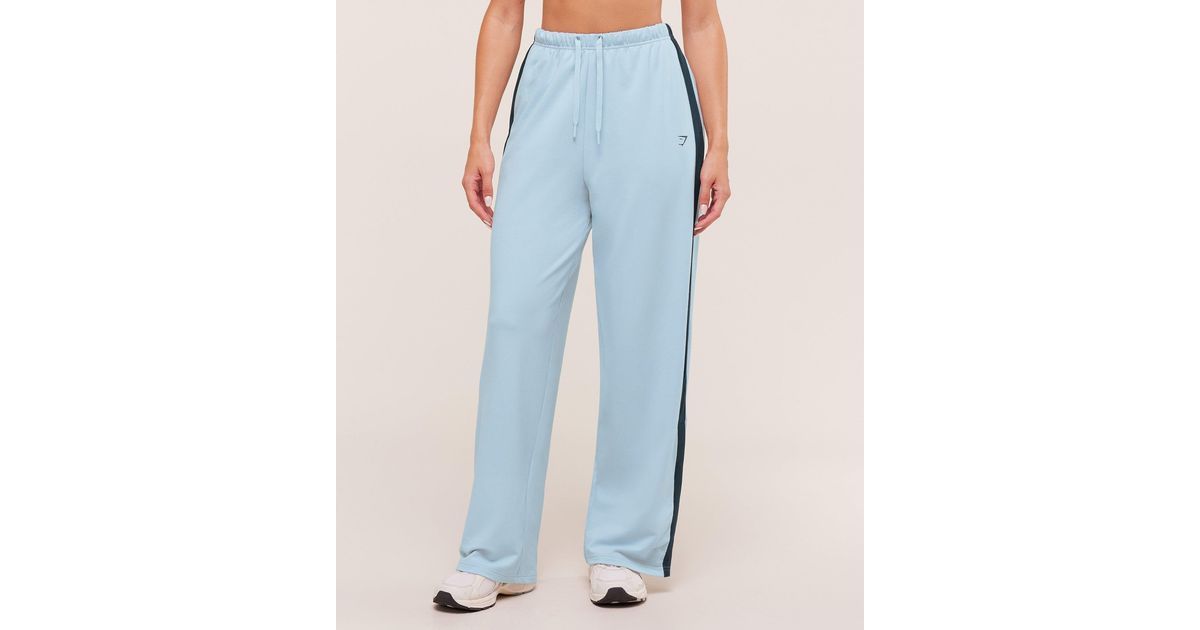 GYMSHARK Retro Stripe Snap Pant in Blue | Lyst UK