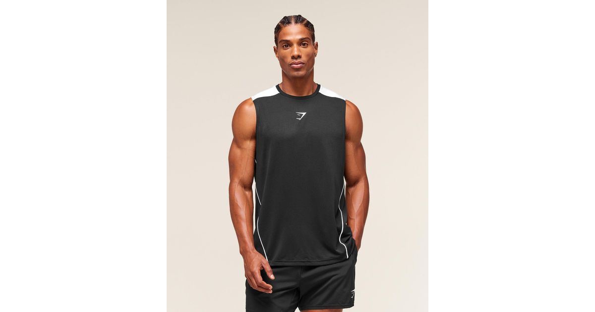 GYMSHARK Arrival Block Tank in Black for Men | Lyst UK