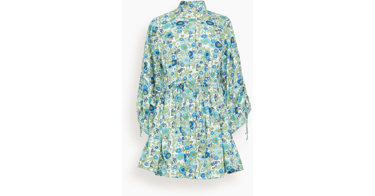 ALÉMAIS Pam Mini Dress in Blue | Lyst