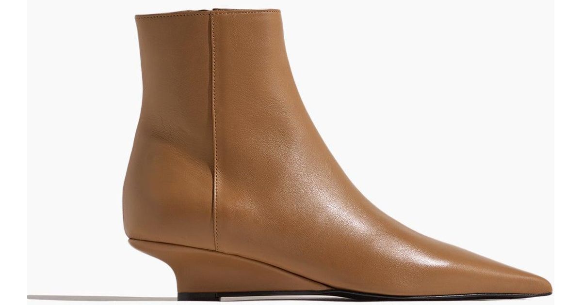 TOTEME Sharp Ankle Boots in White | Lyst