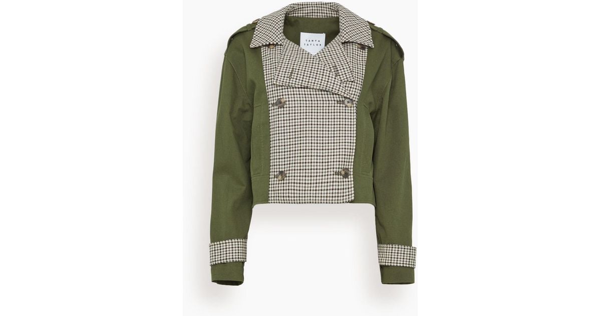 Tanya Taylor Walton Jacket in Green | Lyst