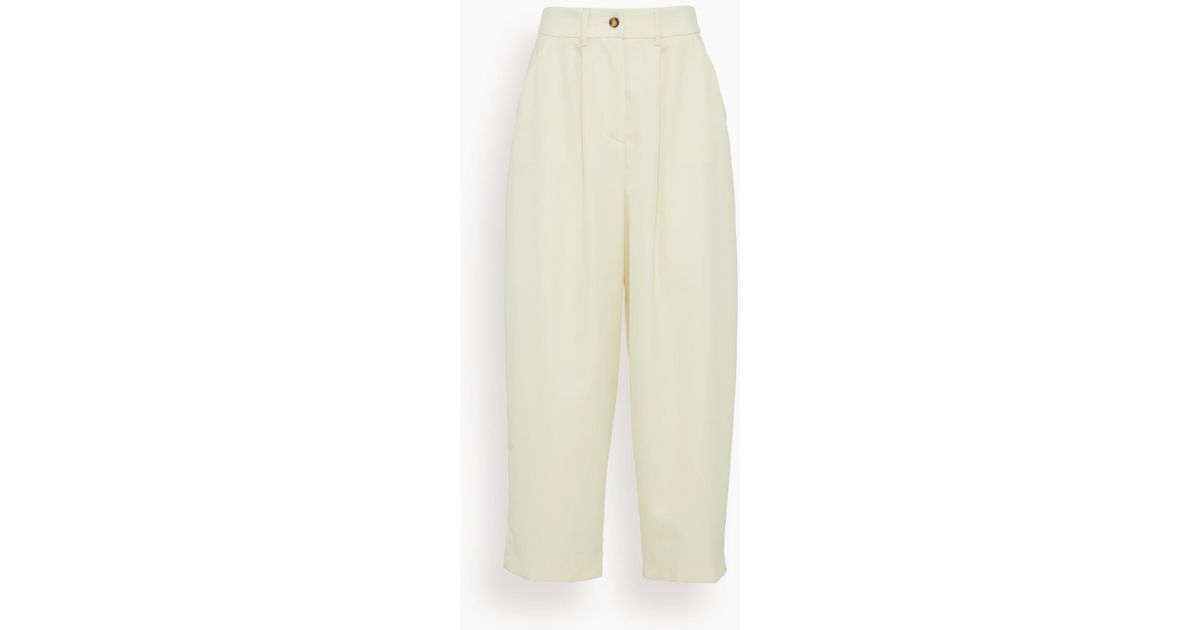 La Collection Nagi Trousers in White | Lyst