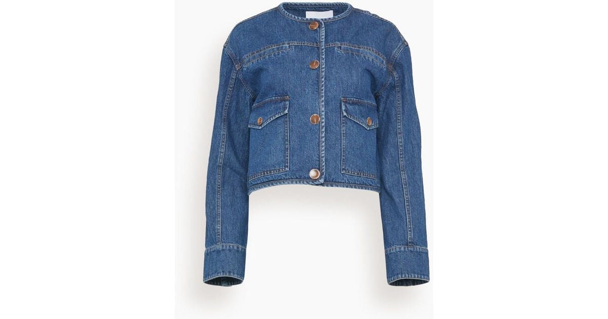 Tanya Taylor Kent Jacket in Blue | Lyst