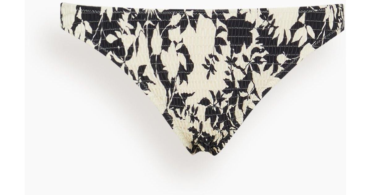 Tanya Taylor Valencia Bikini Bottom in White | Lyst