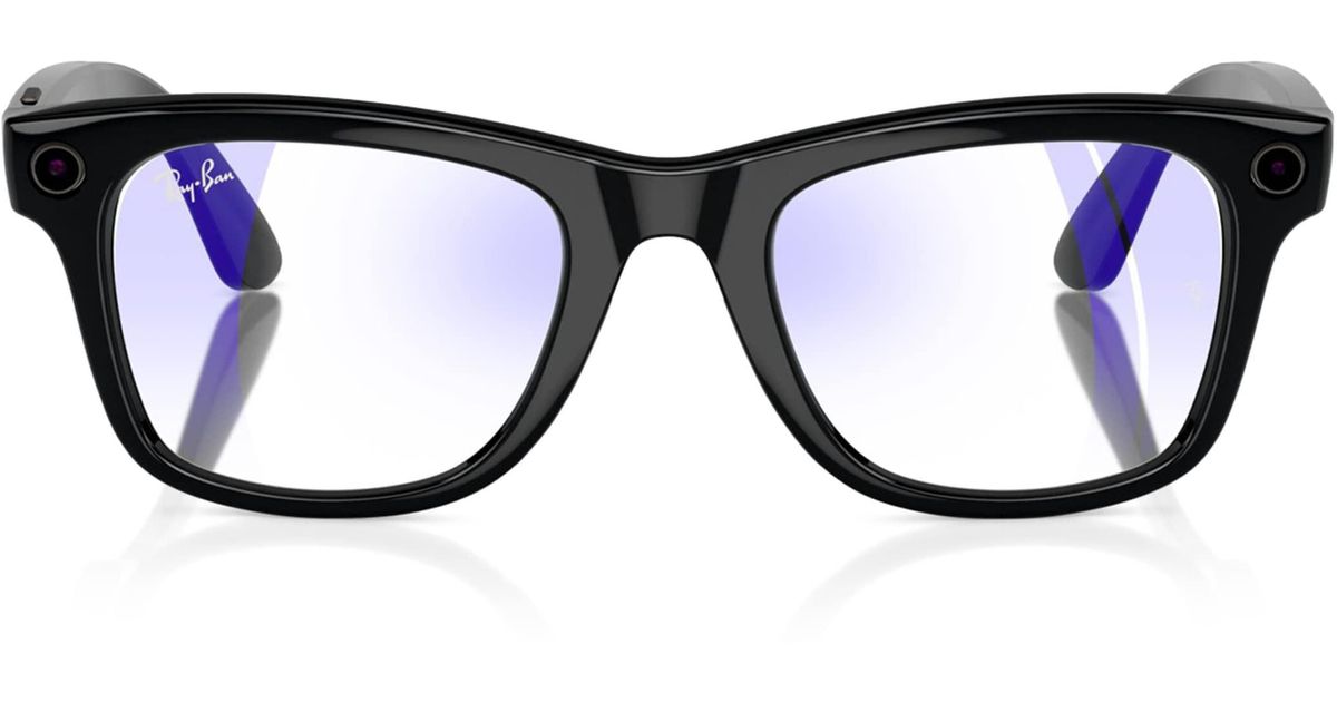 Ray-Ban X Meta Large Smart Wayfarer Frames in Black | Lyst