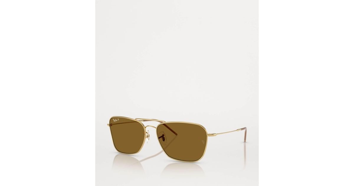 Ray-Ban Rbr0102S Caravan Reverse Sunglasses in Natural | Lyst UK