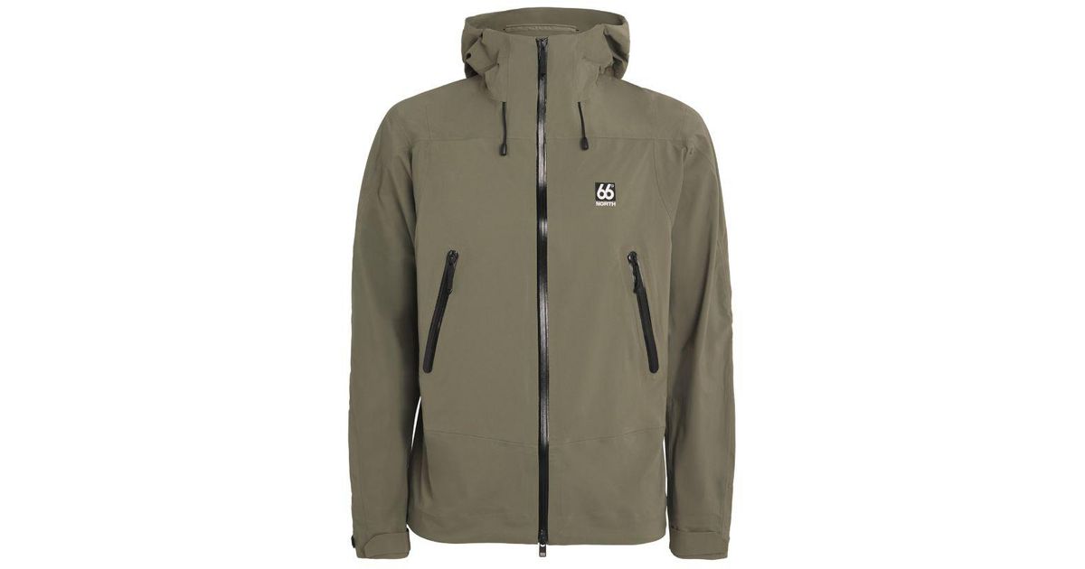 66 North Shell Snaefell Jacket in Green for Men | Lyst UK