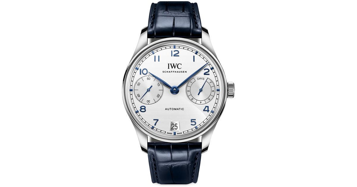 IWC Schaffhausen Stainless Steel Portugieser Automatic Watch in Grey ...
