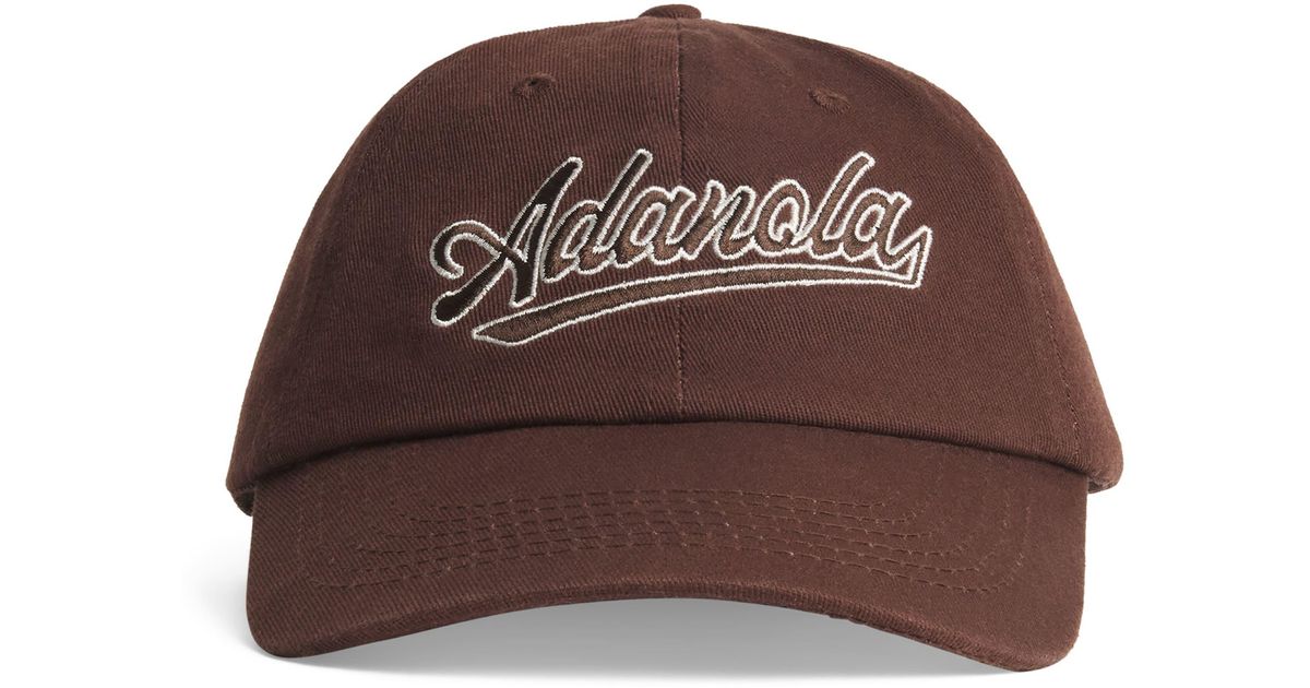 ADANOLA Logo Campus Cap in Brown | Lyst